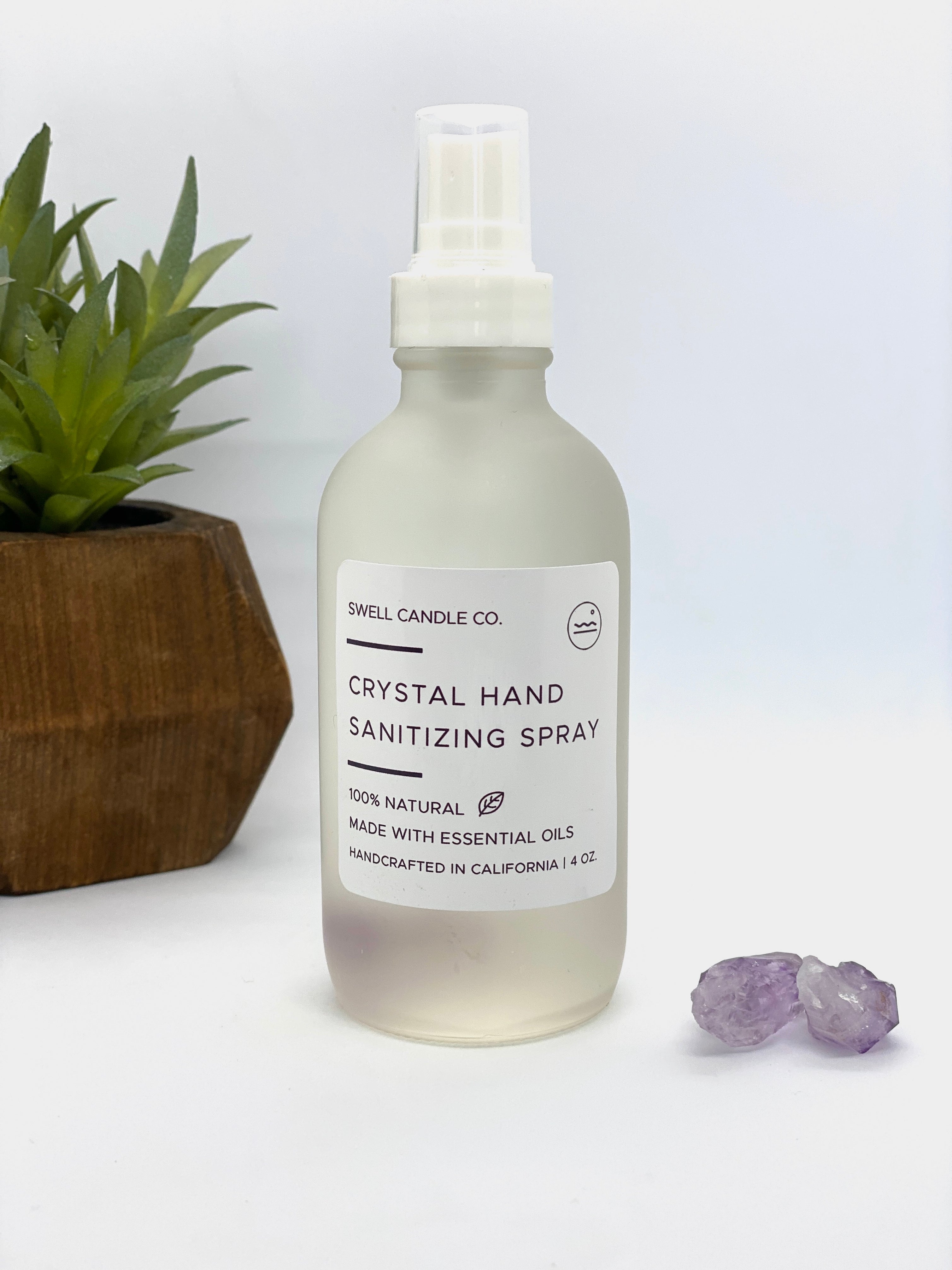 Organic Crystal Hand Sanitizing Spray | 100% Natural – Swell Candle Co