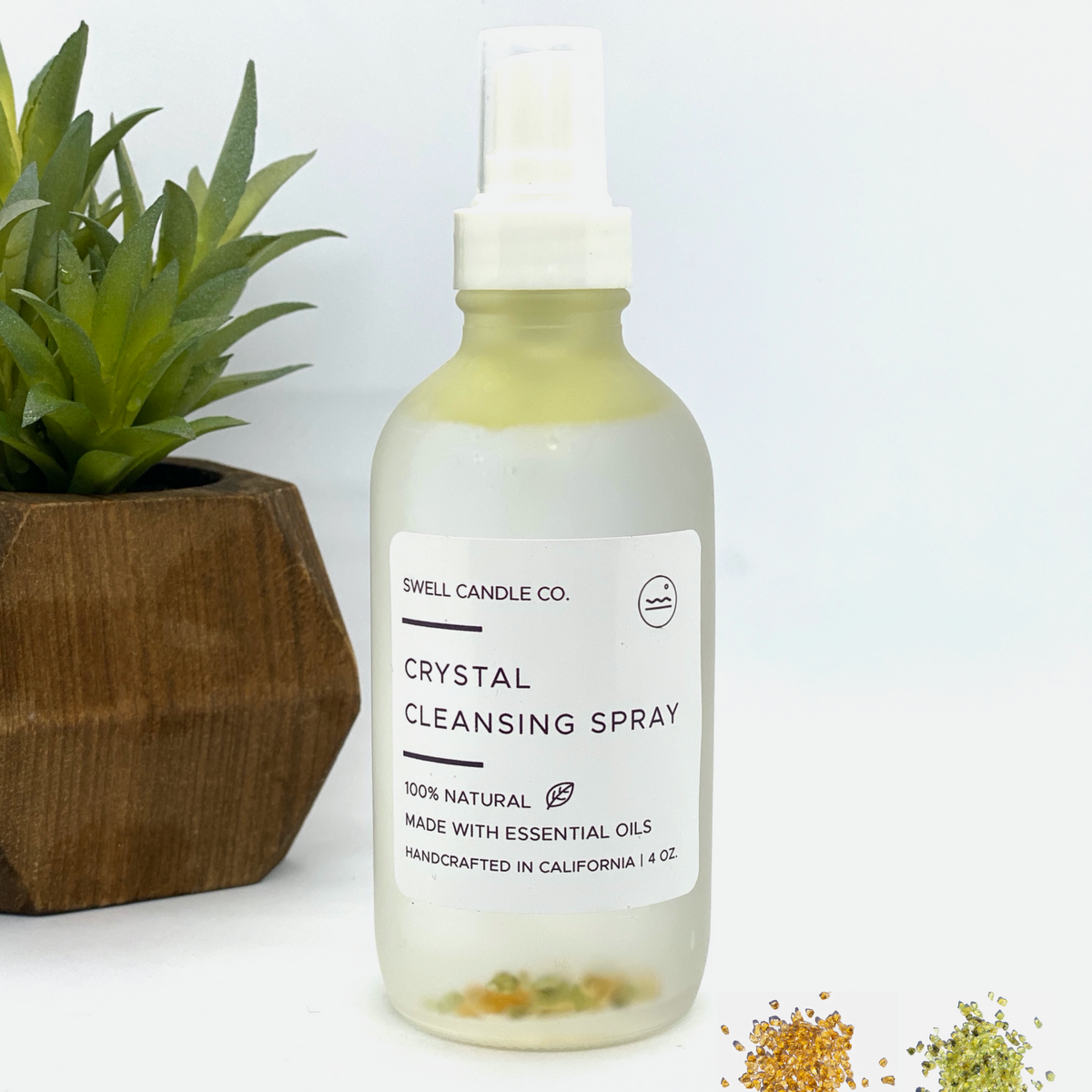 Organic Crystal Cleansing Room Spray | 100% Natural – Swell Candle Co