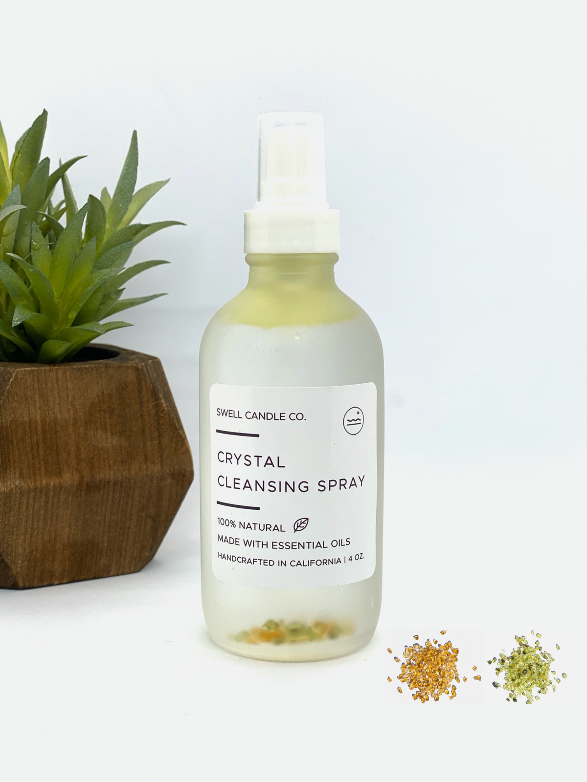 Organic Crystal Cleansing Room Spray | 100% Natural – Swell Candle Co